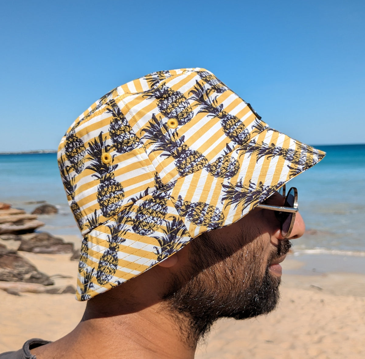 Pineapple Bucket Hat – Amity Blue