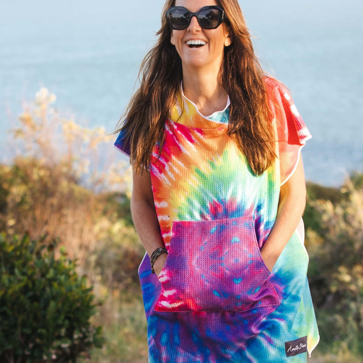 Tie Dye Hooded Towel - Medium – Amity Blue