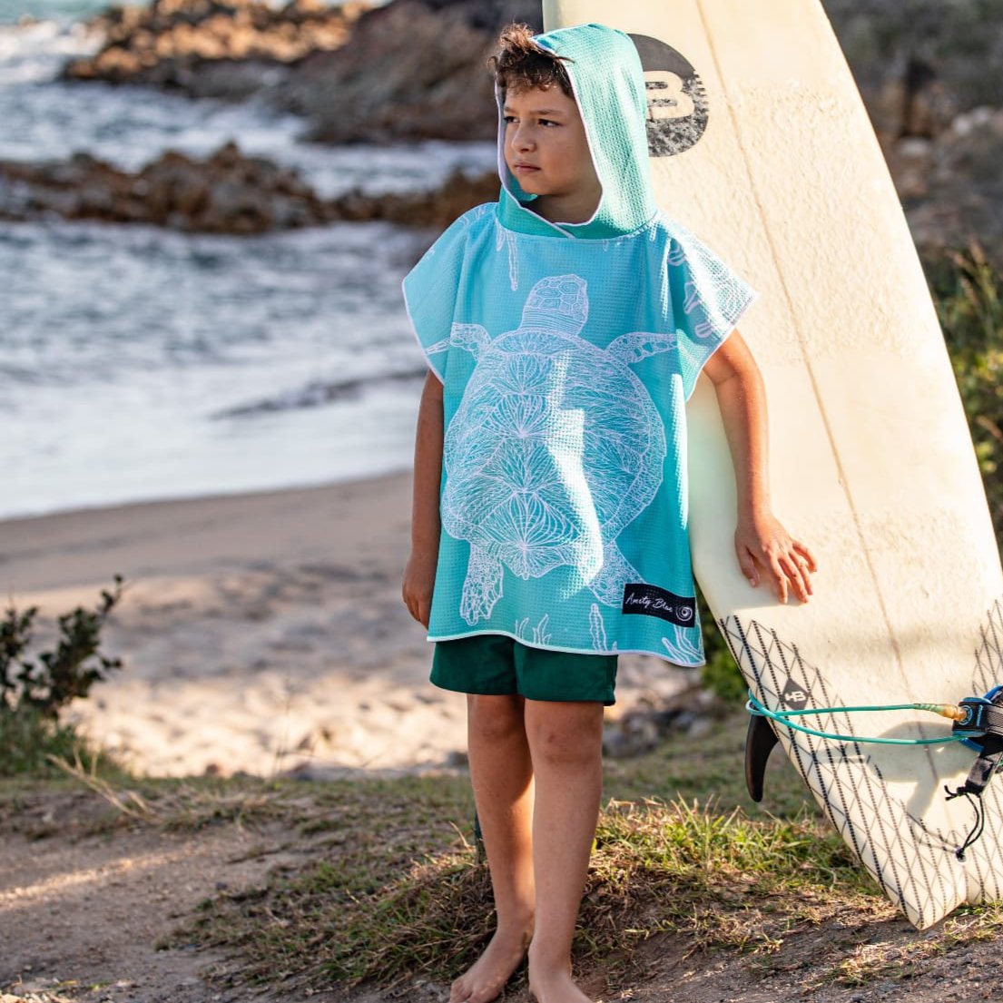 Turtle Hooded Towel - Small – Amity Blue